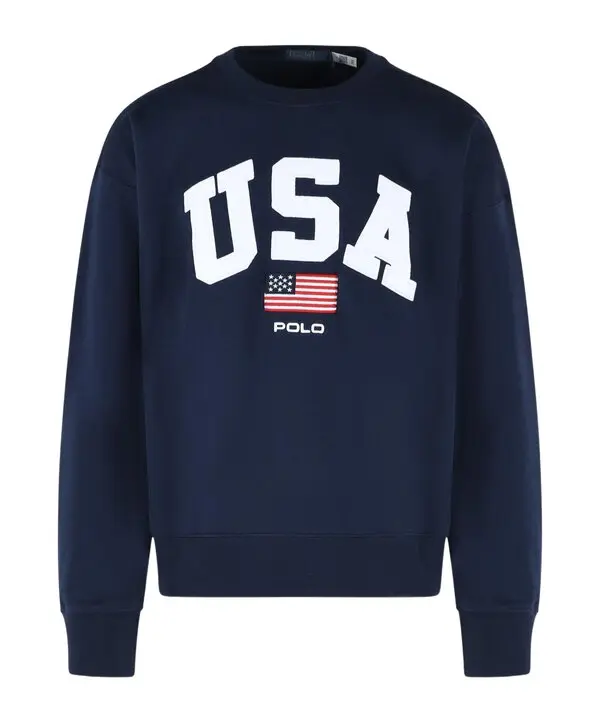 Polo Ralph Lauren Crewneck Sweatshirt With Usa Embroidery
