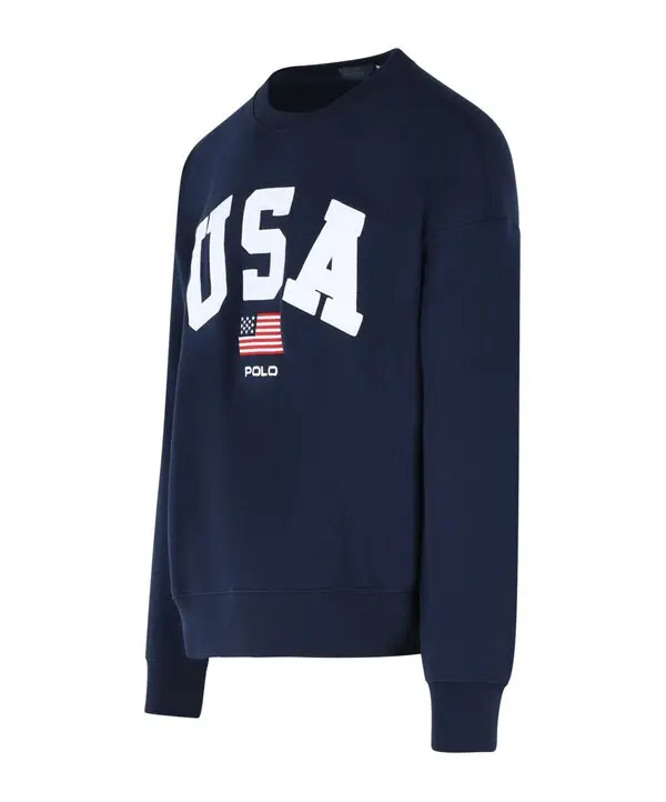 Polo Ralph Lauren Crewneck Sweatshirt With Usa Embroidery