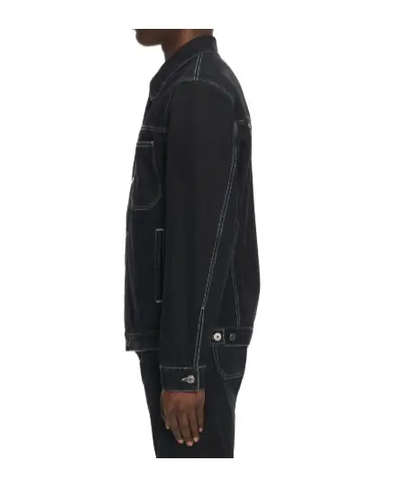 Off-White Half Arrow Relaxed Fit Denim Jacket - Black Stone