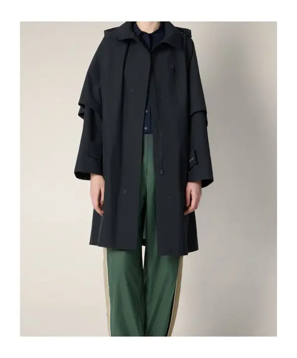 SAVE THE DUCK Hooded Long Coat