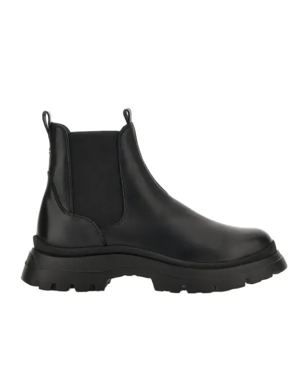 Hogan Leather Chelsea Ankle Boots