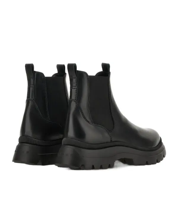 Hogan Leather Chelsea Ankle Boots