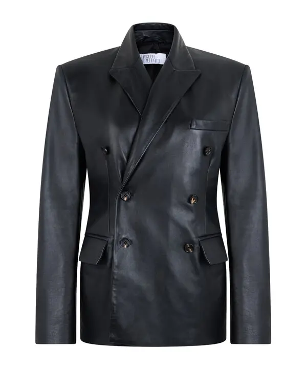 Giuseppe Di Morabito Double-breasted Leather Blazer