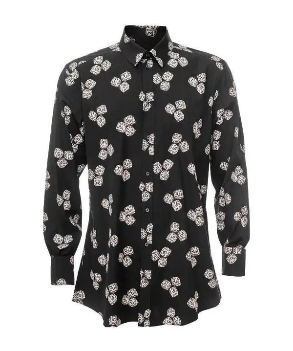 Dolce & Gabbana Printed Long-sleeved Shirt