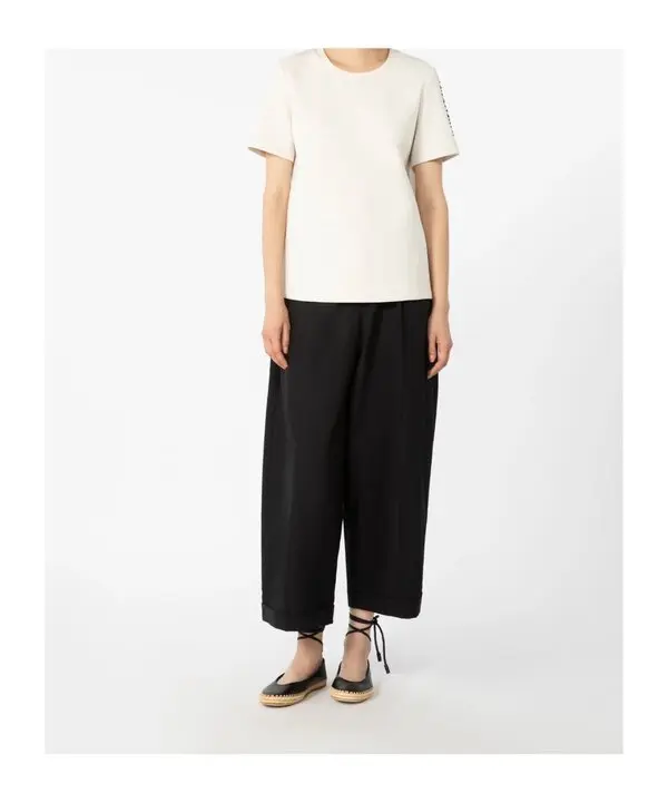 Max Mara Tailored Wide-leg Trousers With Belt Loops - Black