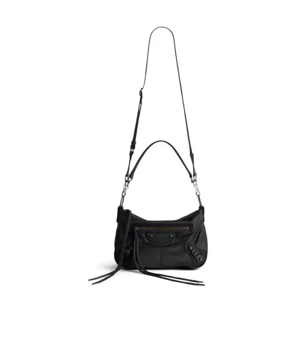 Balenciaga Le City Moto Small Shoulder Bag - Black