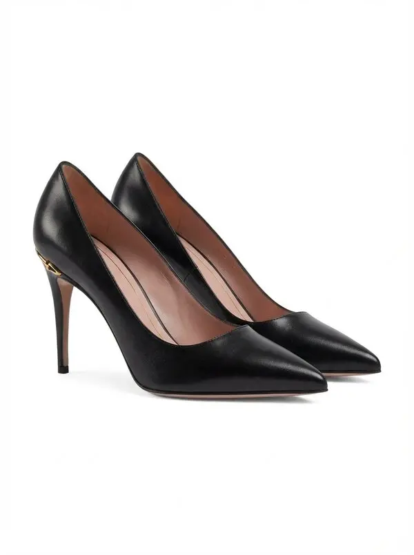 Gucci Pointed High Heel Pumps - Black