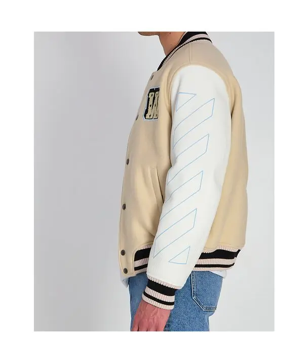 Off-White Logo-patch Bomber Jacket