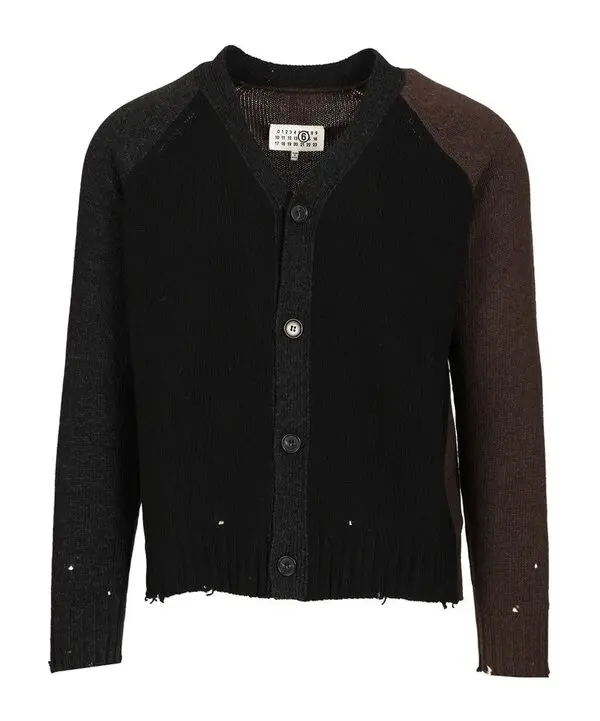 MAISON MARGIELA Distressed Cardigan - Multicolor