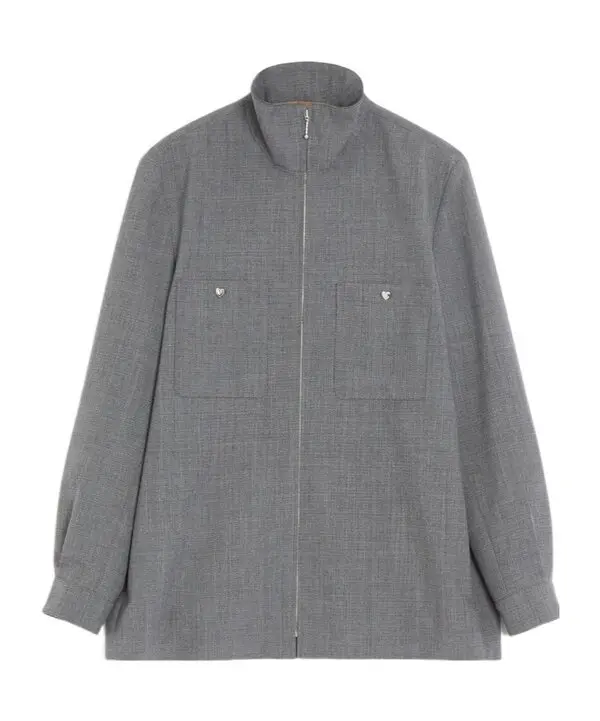 Valentino Garavani Zip-up High Neck Jacket