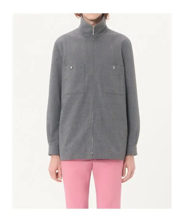Valentino Garavani Zip-up High Neck Jacket