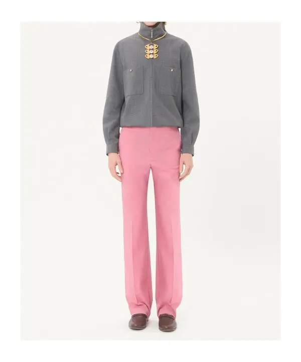 Valentino Garavani Zip-up High Neck Jacket