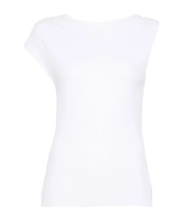 ALYSI Asymmetrical T-shirt - White