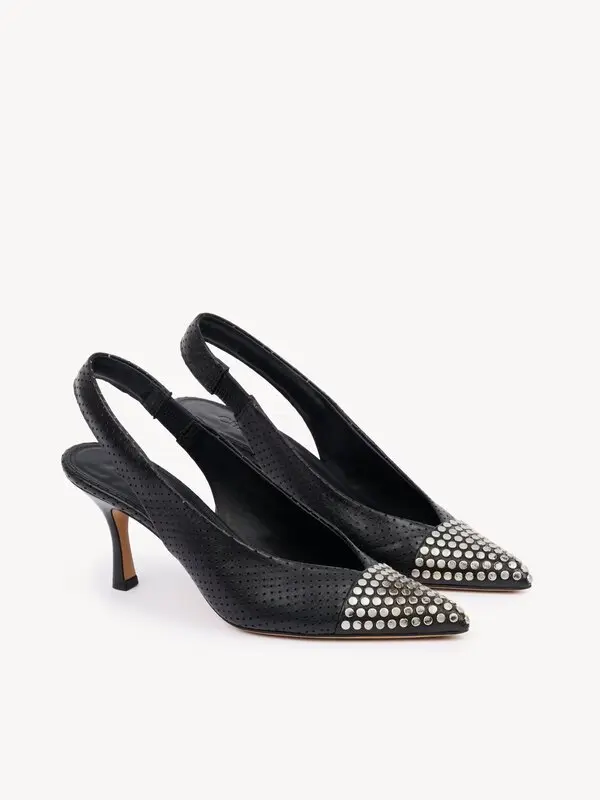 Chloé Alba Studded Slingback Pumps