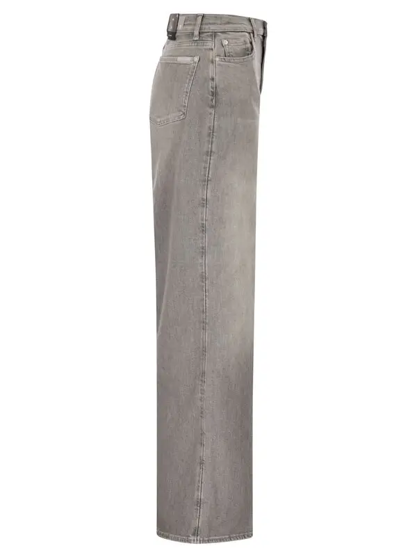7 For All Mankind Lotta High-waist Flared Jeans - Gray