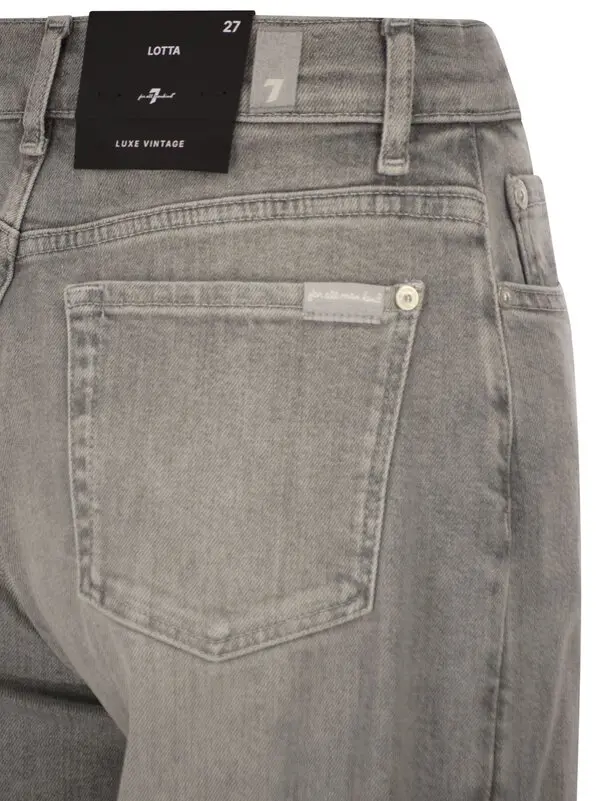 7 For All Mankind Lotta High-waist Flared Jeans - Gray