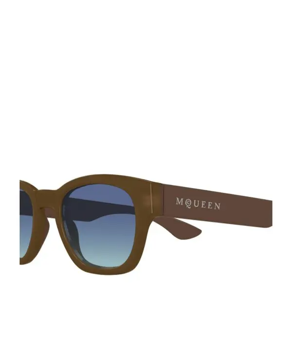 Alexander McQueen Square Frame Sunglasses - Brown