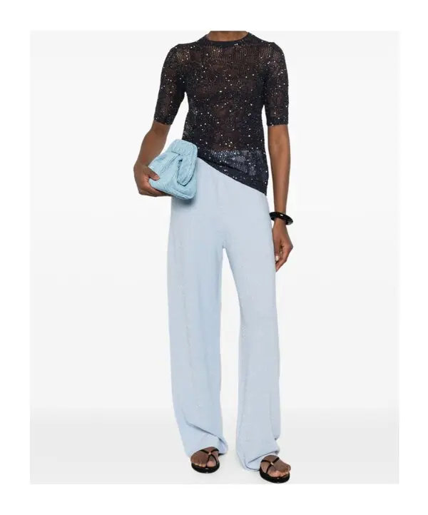 Fabiana Filippi Open Knit Sparkle T-shirt
