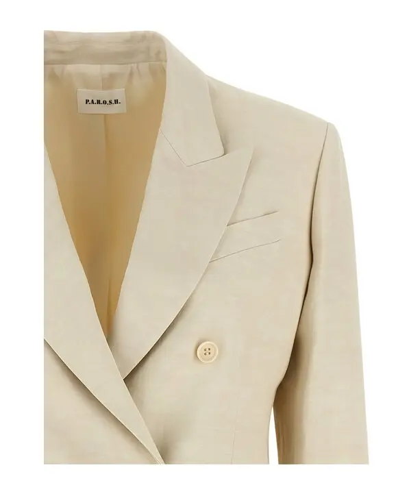 P.a.r.o.s.h Long Sleeve Double Breasted Blazer