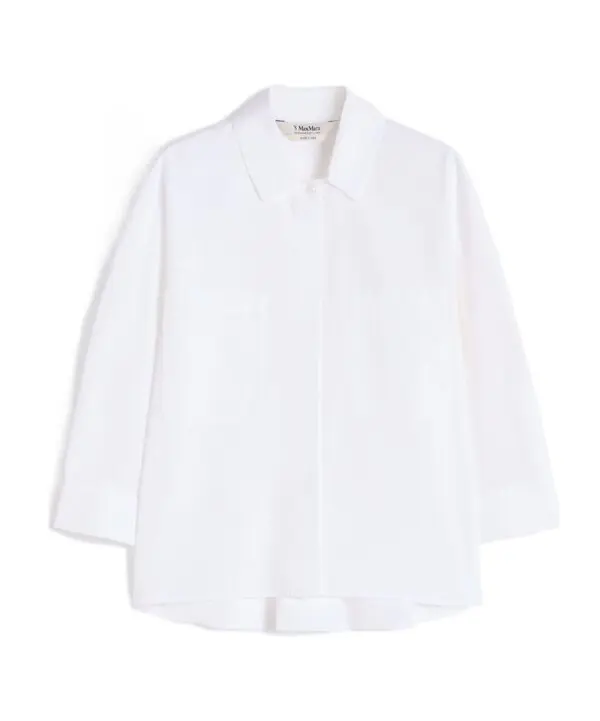 Max Mara Smmancella" Long-sleeved Shirt - White
