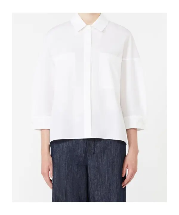 Max Mara Smmancella" Long-sleeved Shirt - White