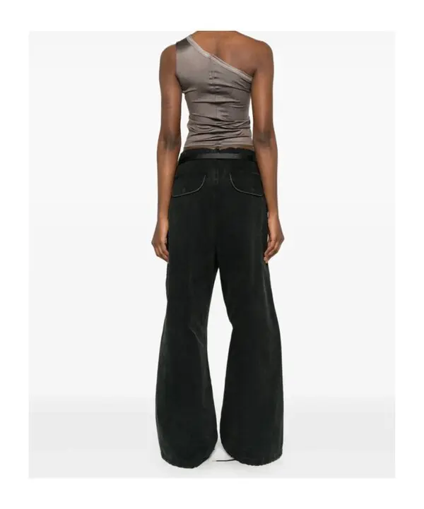 Rick Owens One-shoulder Ribbon Top - Gray