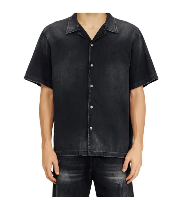 DIESEL® D-nabil-d Short-sleeved Shirt - Black