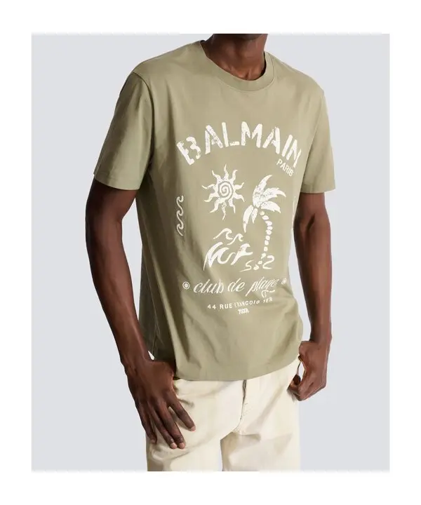 Balmain Club De Plage Logo T-shirt
