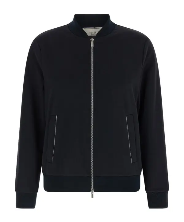 Peserico Punto Luce Zip Sweatshirt - Blue