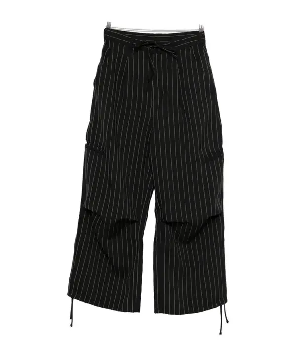 Y3 Pinstriped Drawstring Trousers