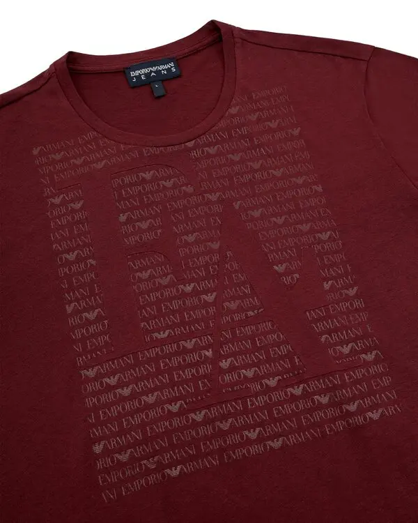 Emporio Armani T-shirt With Round Neck - Red