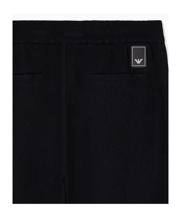 Emporio Armani Logo Patch Tapered Pants