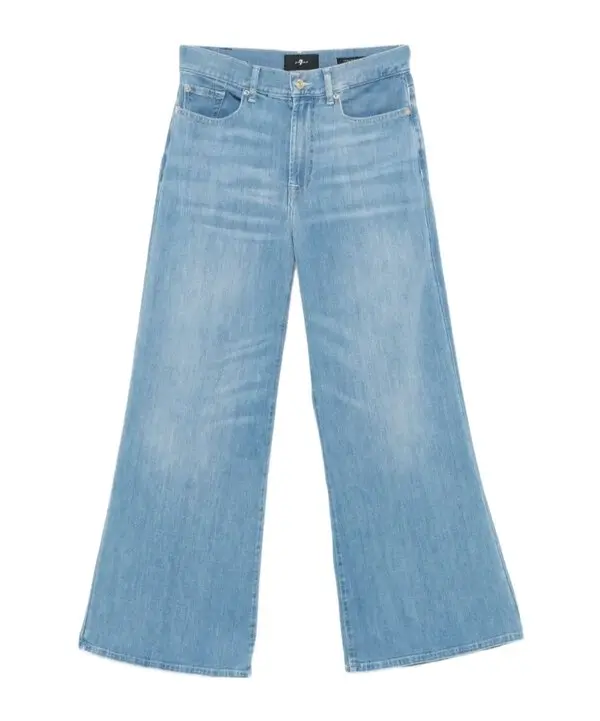 7 For All Mankind Wide-leg Denim Jeans - Blue