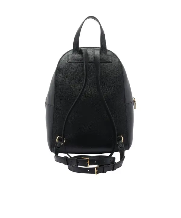 COCCINELLE Leather Backpack With Logo Detail - Black