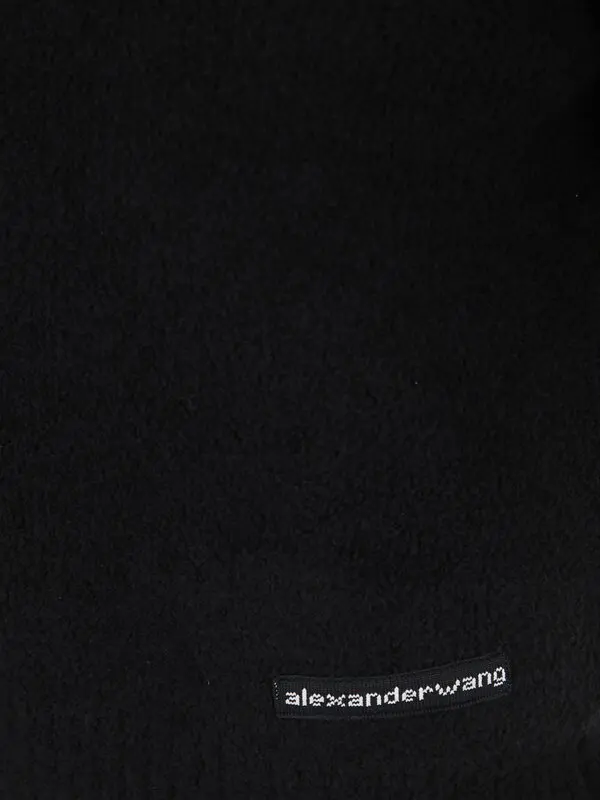 Alexander Wang Short Sleeve Cropped Ribbed Top