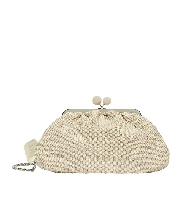 Max Mara Medium Pasticcino Sphere Clasp Shoulder Bag - Nude