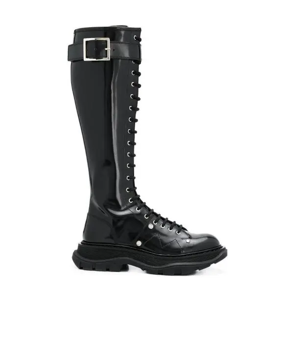 Alexander McQueen Knee-high Combat Boots