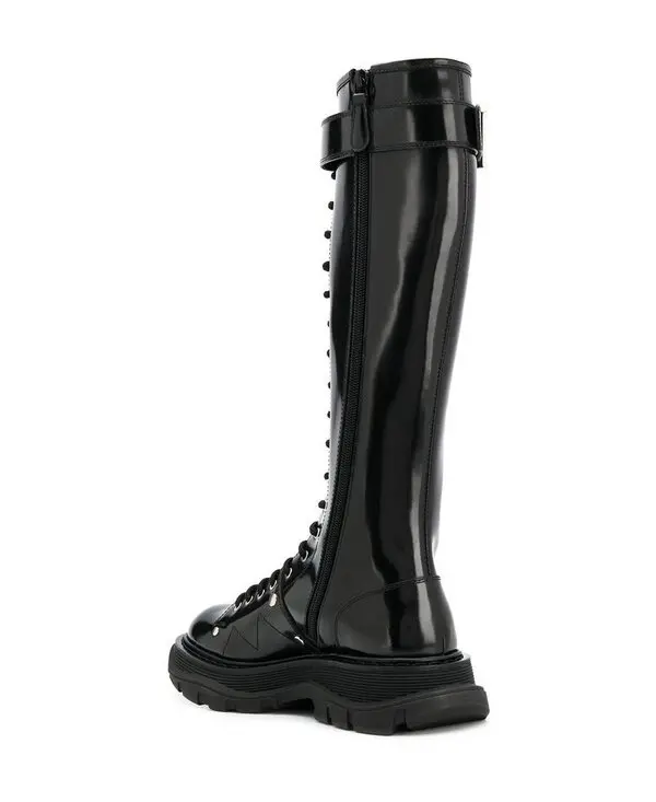 Alexander McQueen Knee-high Combat Boots