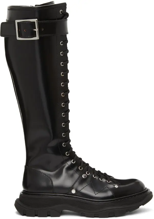 Alexander McQueen Knee-high Combat Boots