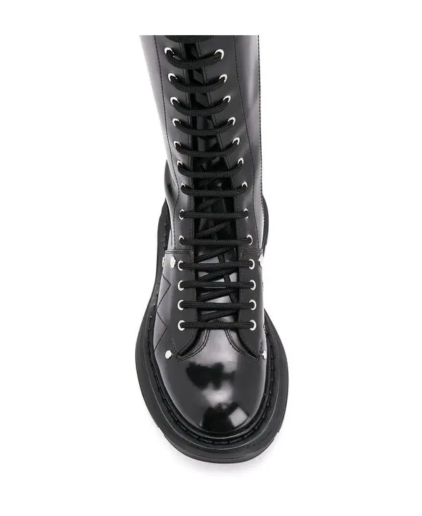 Alexander McQueen Knee-high Combat Boots