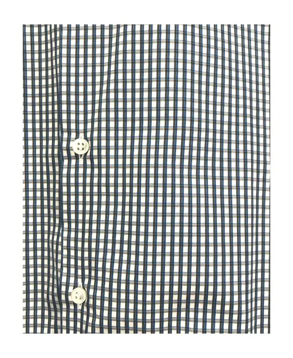 Hugo Boss Lapel Long-sleeved Small Plaid Shirt