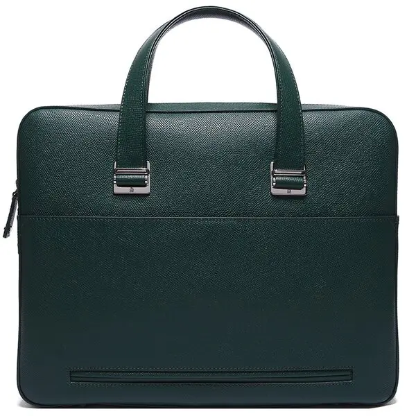 Dunhill Logo Color-matched Portable Briefcase - Black