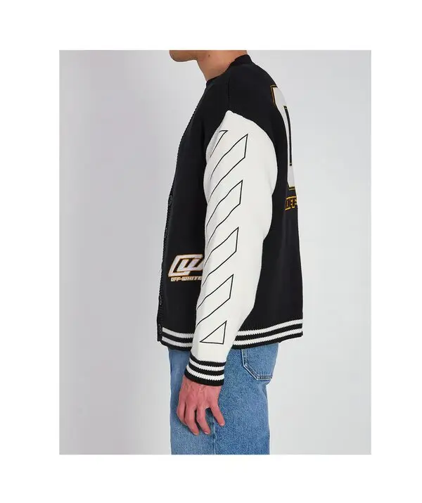 Off-White Varsity Stripe Cardigan