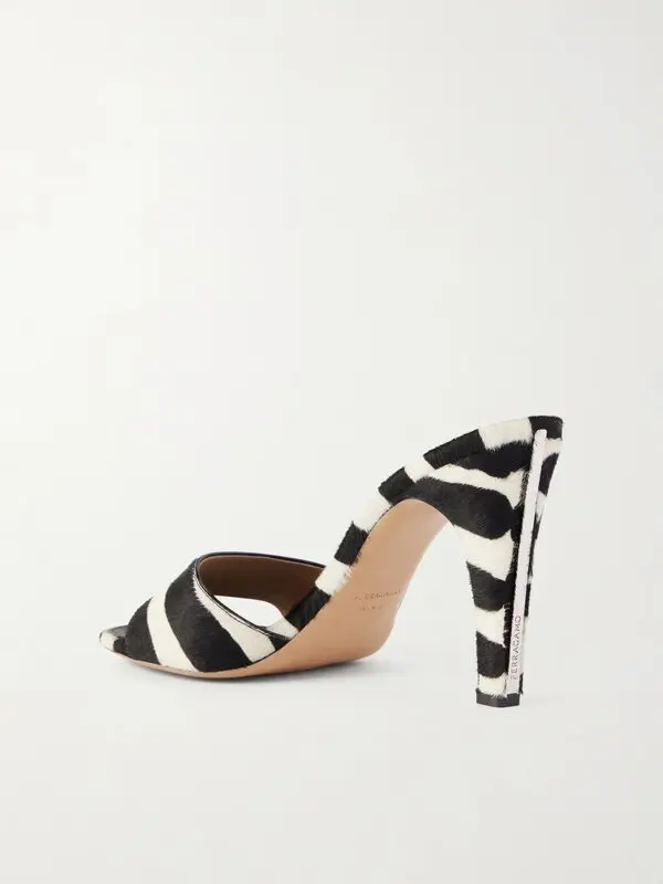 FERRAGAMO Tatiana Zebra Print High-heeled Sandals
