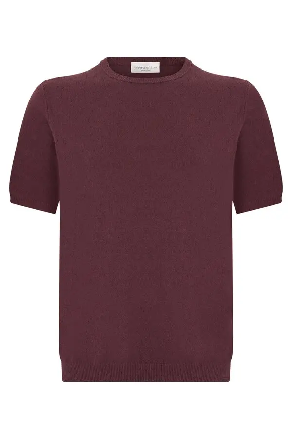 ROBERTO COLLINA Textured Short-sleeve T-shirt - Red