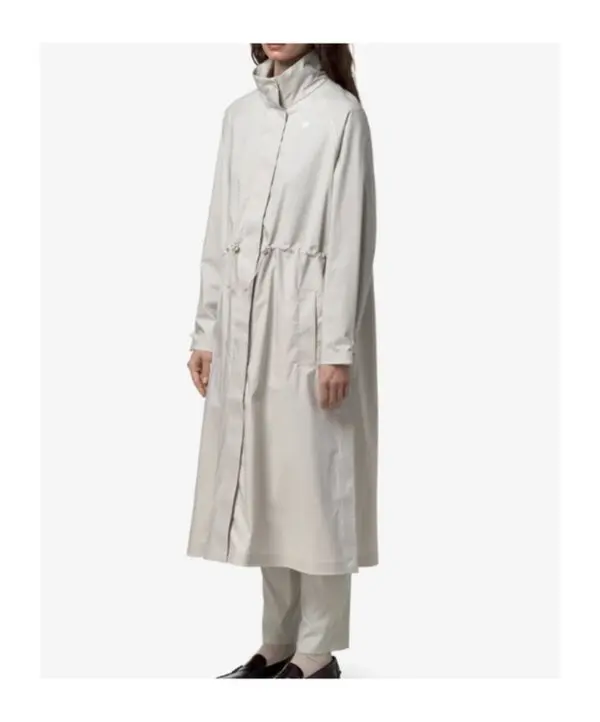 K-WAY Barbrein Cotton Blend 3-layer Coat - Beige