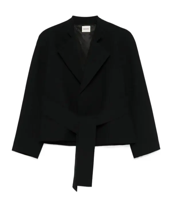 Khaite Edith Belted Jacket - Black