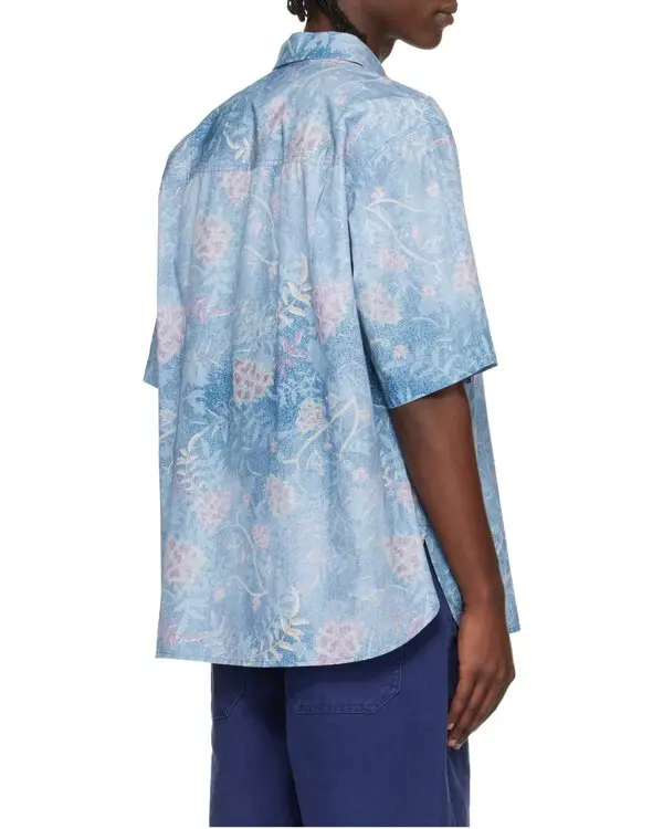Isabel Marant Étoile Floral Printed Short-sleeve Shirt - Blue