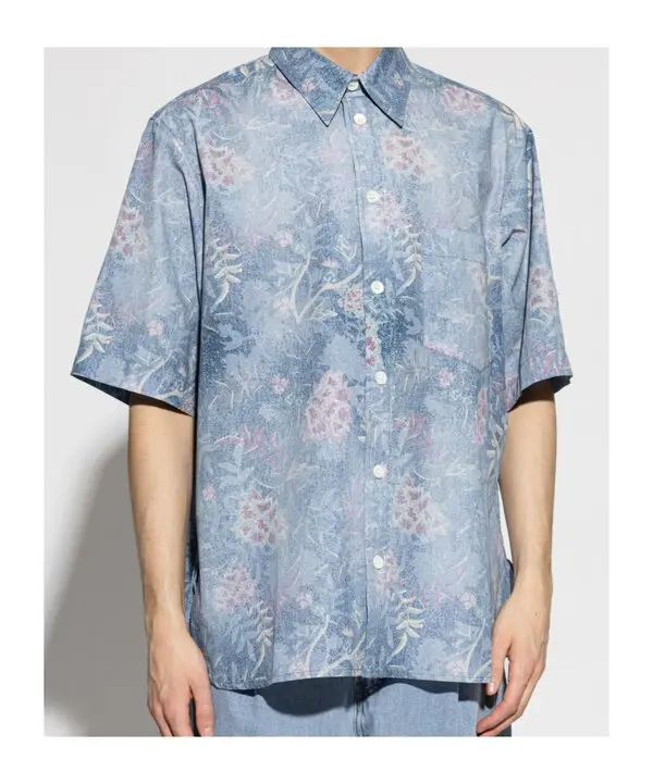 Isabel Marant Étoile Floral Printed Short-sleeve Shirt - Blue