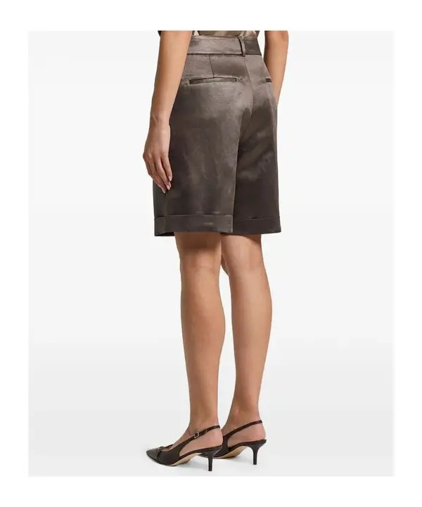 Peserico Pleated Turn-up Shorts